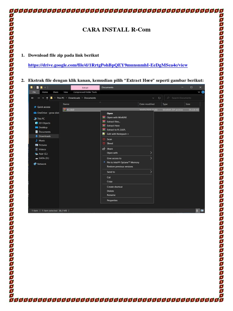Panduan Instalasi R-Com Lengkap | PDF