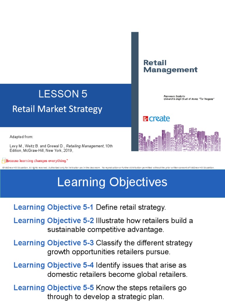 Lesson - 05 - Retail Market Strategy | PDF | Retail | Franchising