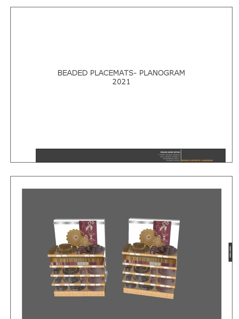 Beaded Placemats Planogram 2021 | PDF