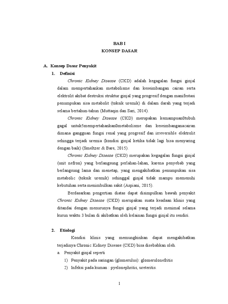 LP Chronic Kidney Disease | PDF