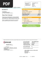Xfinity Bill Template | PDF | Fee | Payments