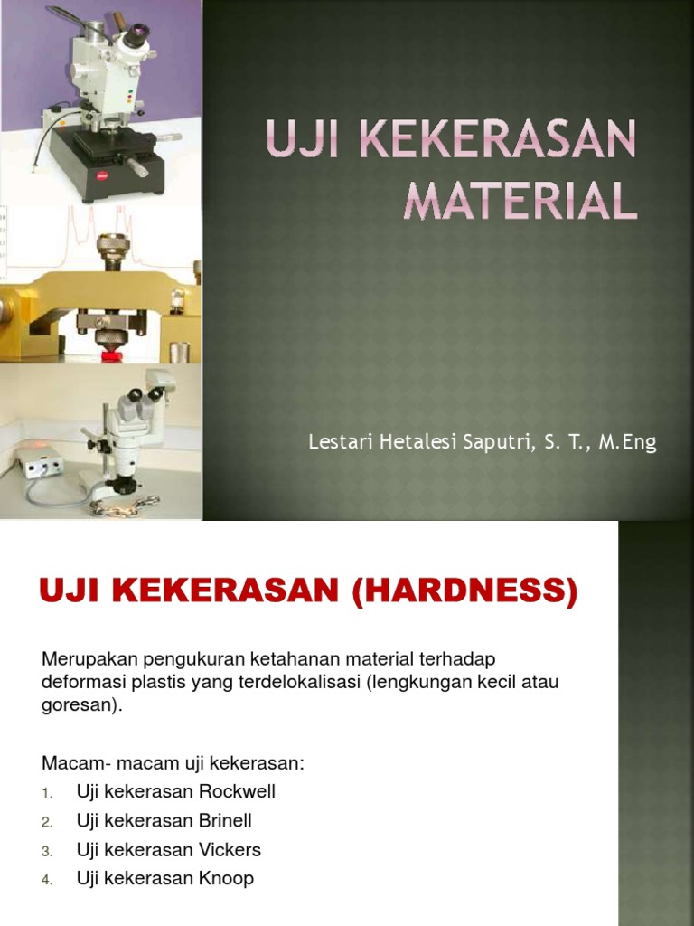 UJI Kekerasan MATERIAL-1 | PDF