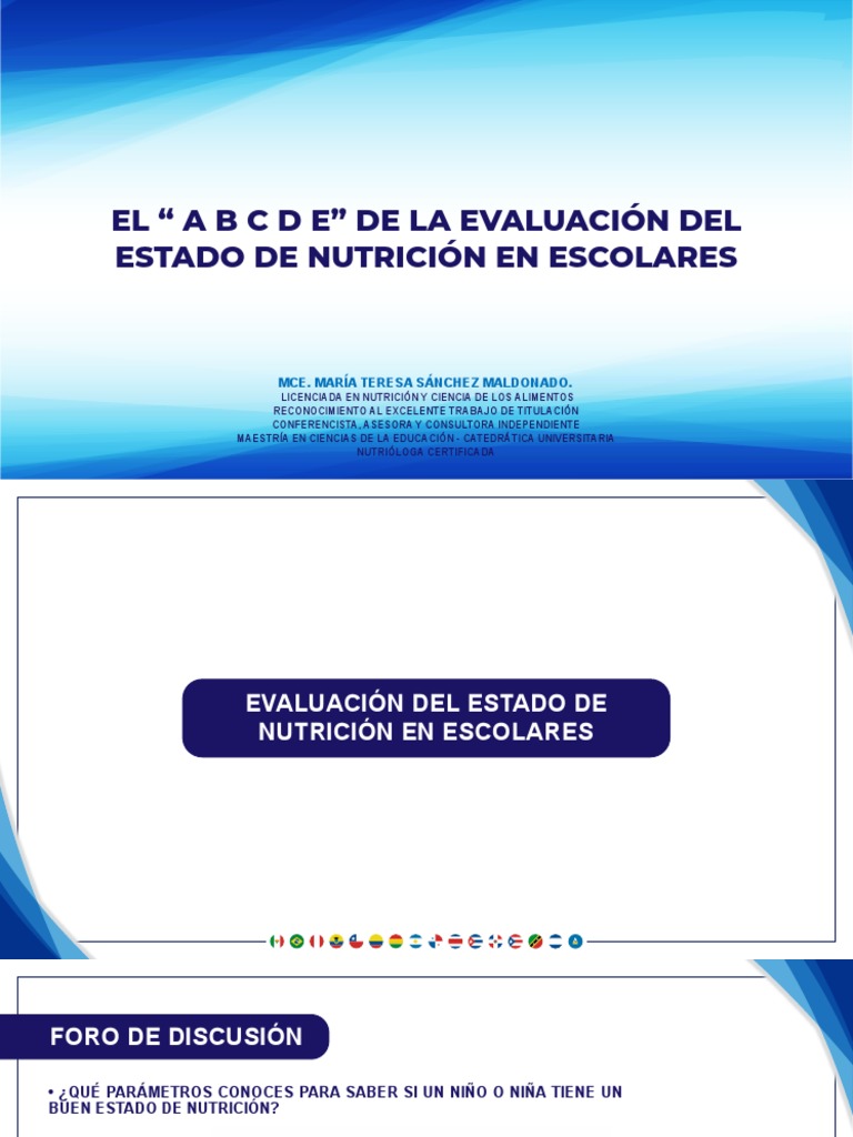 Tema 6 - El A, B, C, D, e de La Evaluación Del Estado Nutricional | PDF | Nutrición | Dieta y ...