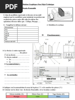 Dessin de Définition Technique | PDF | Métallurgie | Vis de fixation