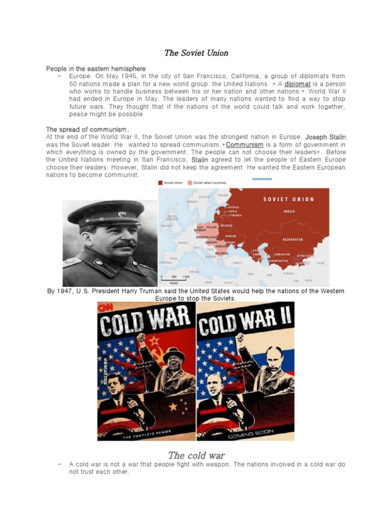 The Soviet Union | PDF | Cold War | World Politics