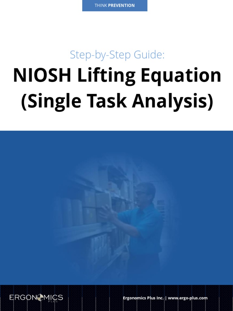 NIOSH RWL Guide | PDF