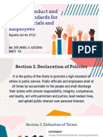 Public Service Code of Conduct Overview | PDF | Employment | Government