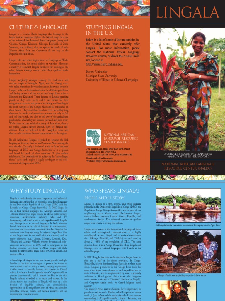 Lingala: Culture & Language | PDF | Democratic Republic Of The Congo ...