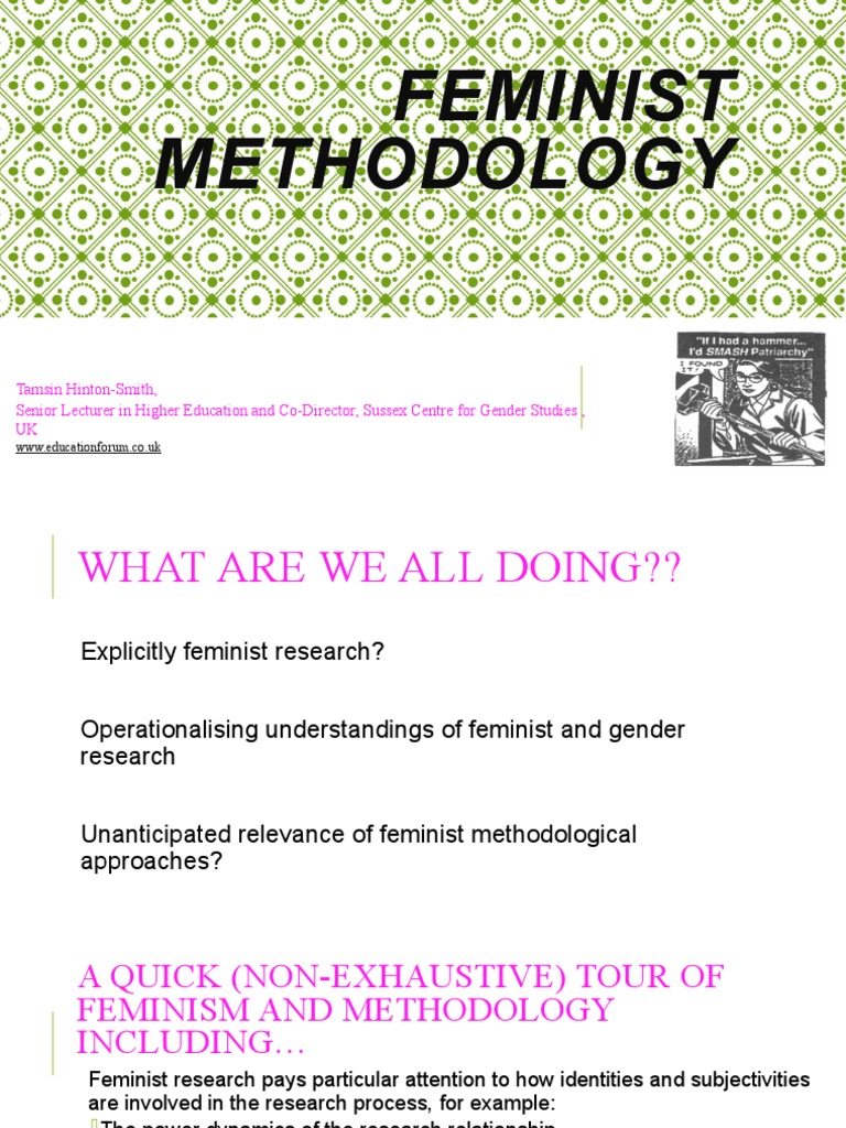 Feminist Methodology | PDF | Gender Studies | Feminism