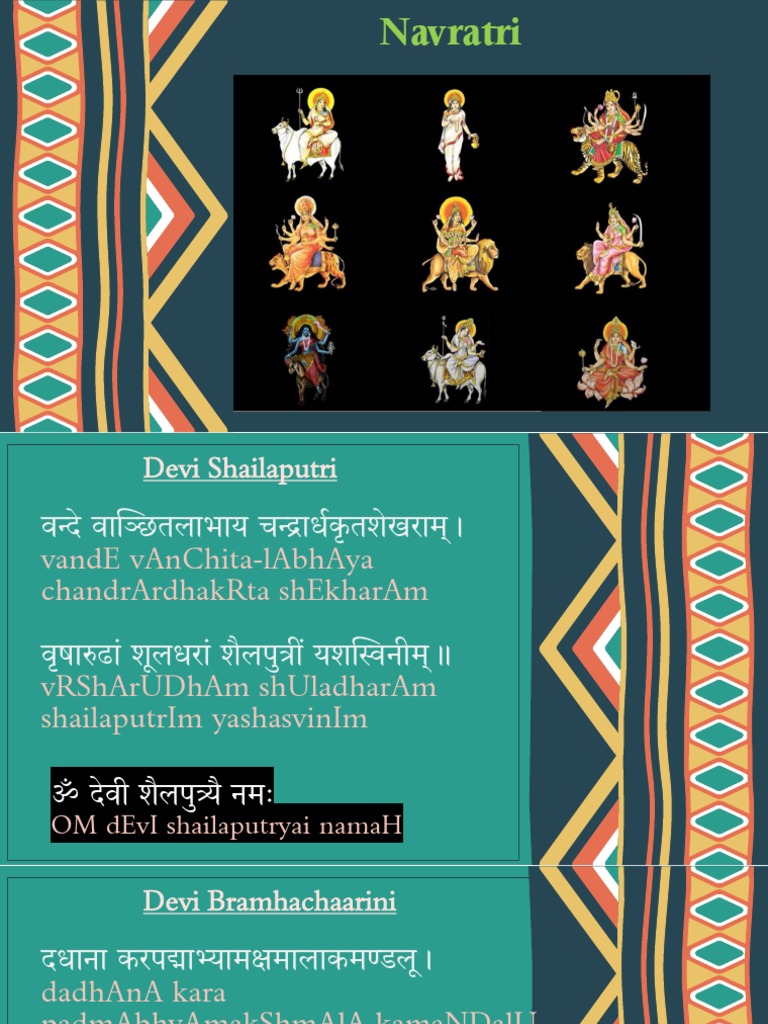Navratri Goddesses | PDF