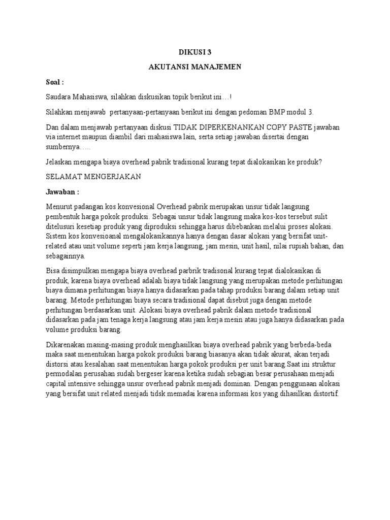 Diskusi 3 | PDF | Karier & Perkembangan