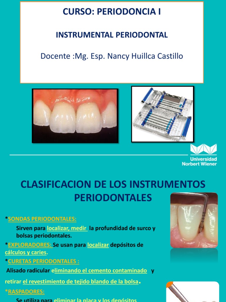 9.INSTRUMENTACION en Periodoncia | PDF | Odontología | Boca