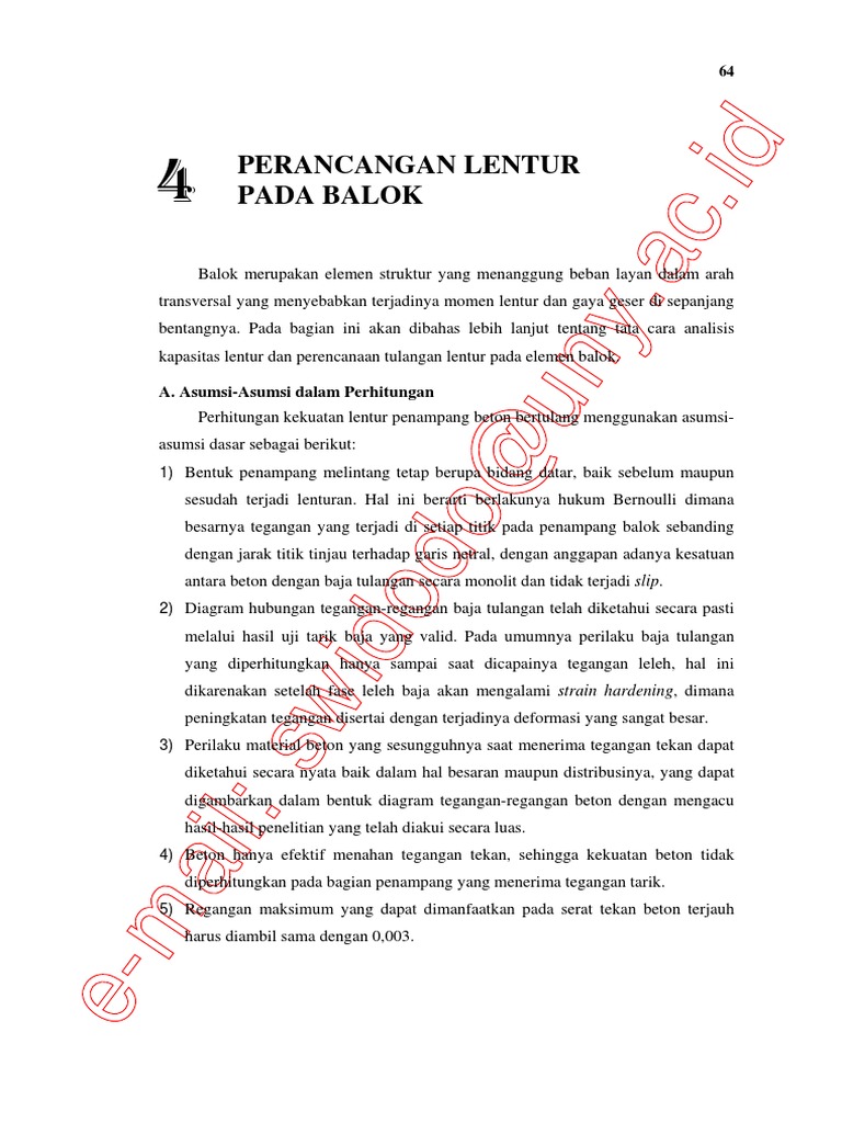Modul Struktur Beton Bab 4 0 | PDF