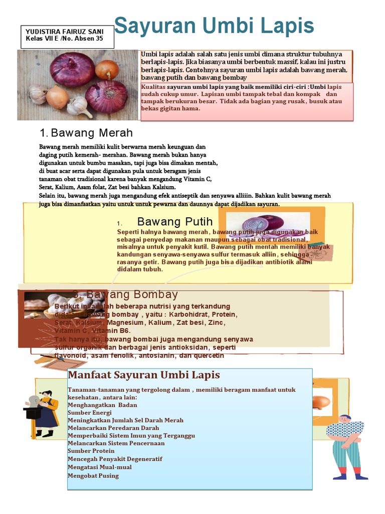 Sayuran Umbi Lapis | PDF