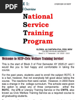 What Are The Components of The NSTP | PDF | Reserve Officers' Training ...