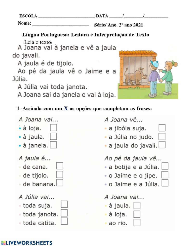 Texto Com Letra J | PDF