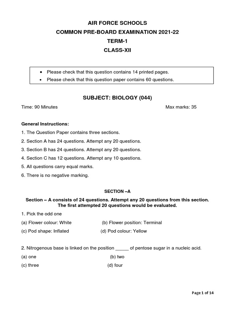 Biology QP | Download Free PDF | Operon | Rna
