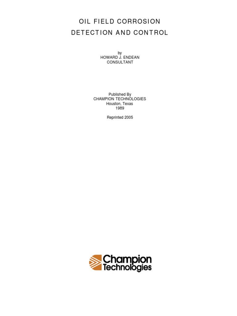 Corrosion Oilfield Handbook | PDF | Corrosion | Electrochemistry