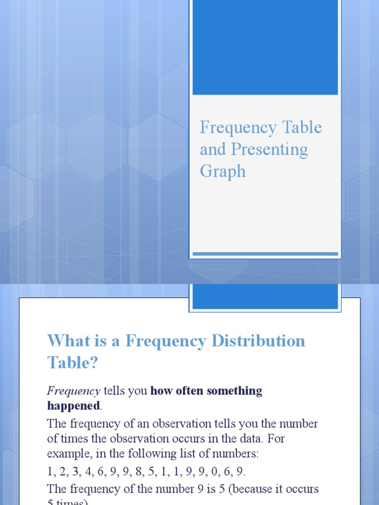 Bio PPT Frequency | PDF
