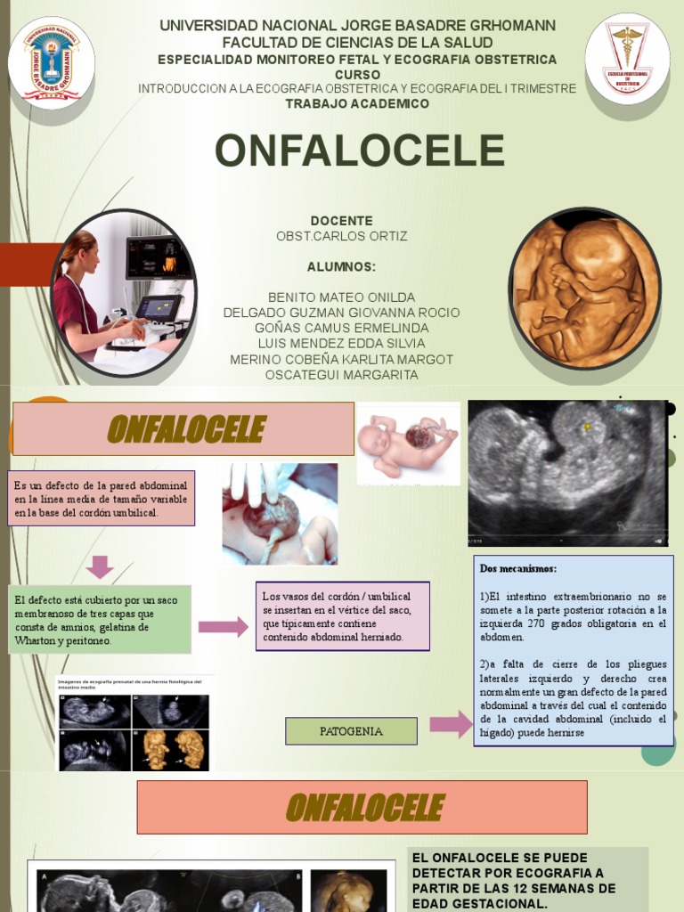 ONFALOCELE - Presentacion | PDF | Abdomen | Medicina CLINICA