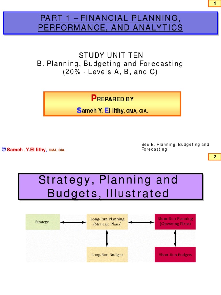 005-5. Annual Profit Plan 006. Top-Level Planning and Analysis 2021 ...