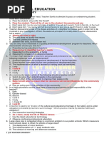 Prelim Exam 2021 - The Teaching Profession | PDF | Teachers | Human Nature