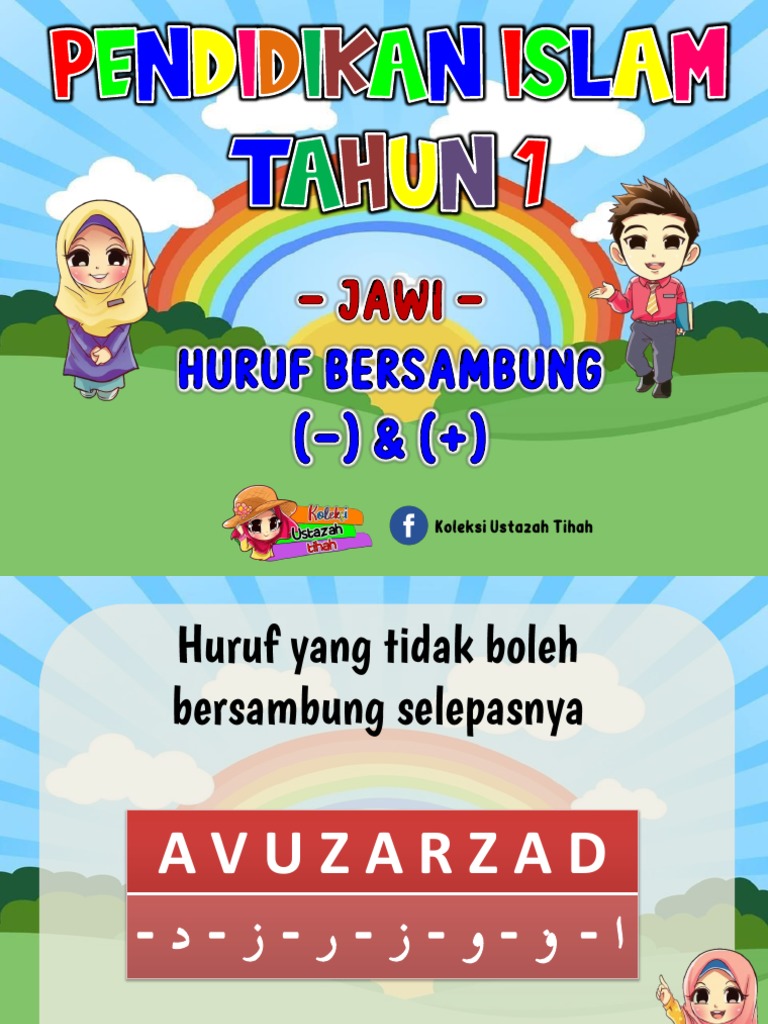BBM Jawi THN 1 - Huruf Bersambung | PDF