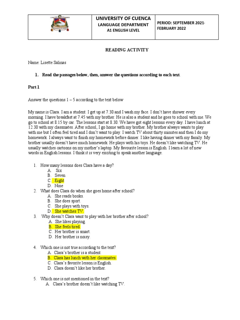 University of Cuenca: Language Department | PDF | English Language