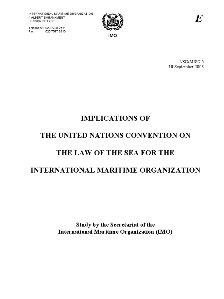 UNCLOS | United Nations Convention On The Law Of The Sea | Treaty