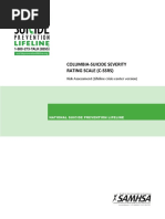 Columbia Suicide Severity Rating Scale Screen Version | PDF | Medicine ...