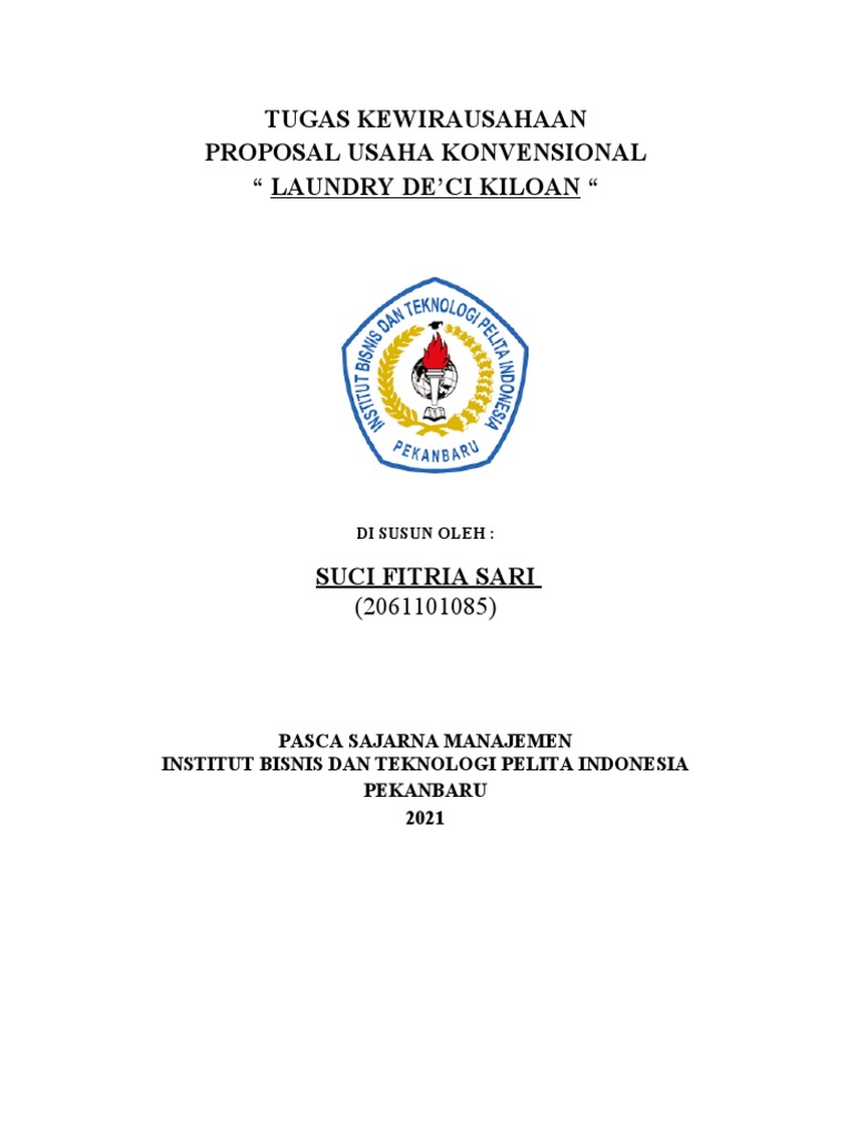 Proposal Laundry De'ci Kiloan | PDF | Karier & Perkembangan | Bisnis
