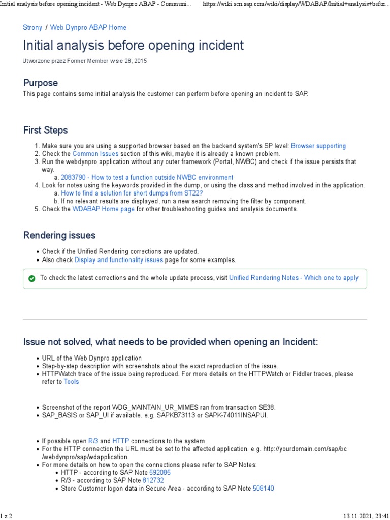 Initial Analysis Before Opening Incident | PDF | World Wide Web ...