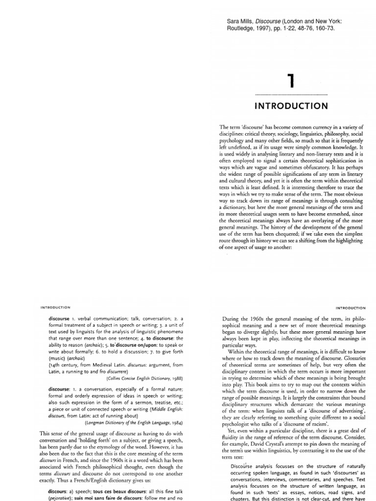 Diskurs Sara Mills | PDF