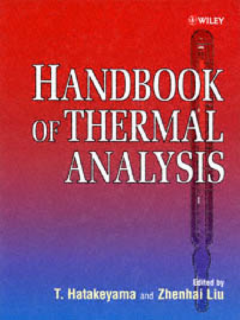 Pub Handbook of Thermal Analysis | PDF | Differential Scanning ...
