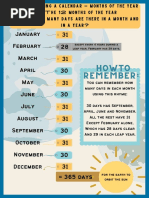 Month of The Year: NO English No Days Ahmaric Afaan Oromoo | PDF