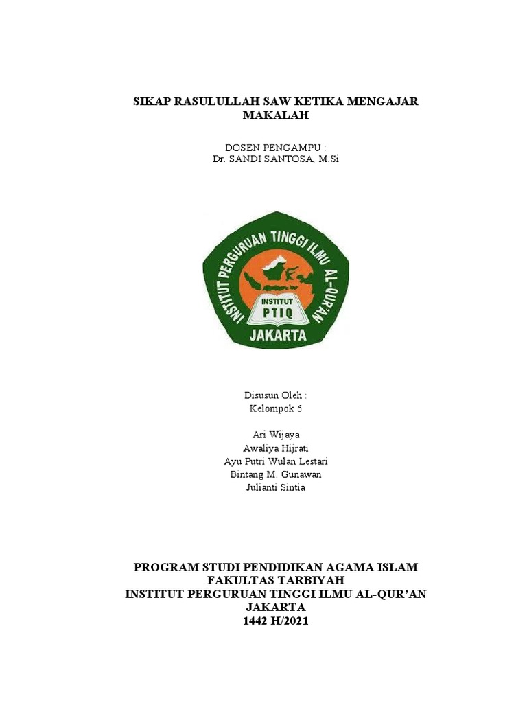Kel. 6 Sikap Rasulullah Saw Ketika Mengajar | PDF