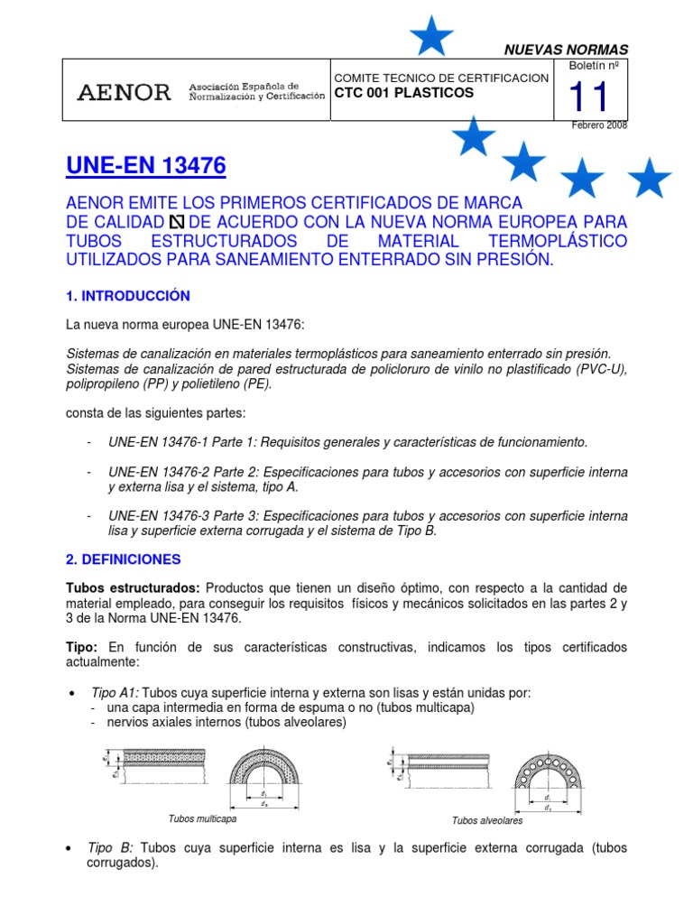 Ne en 13476 | PDF | El plastico | Sólido amorfo