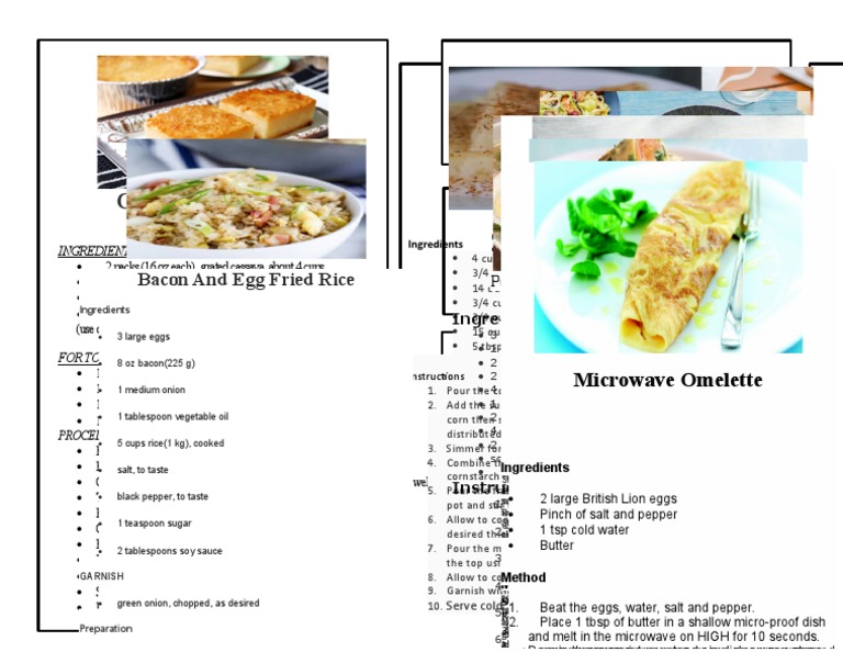 Week 7 Recipe Book | Download Free PDF | Foods | Pasta