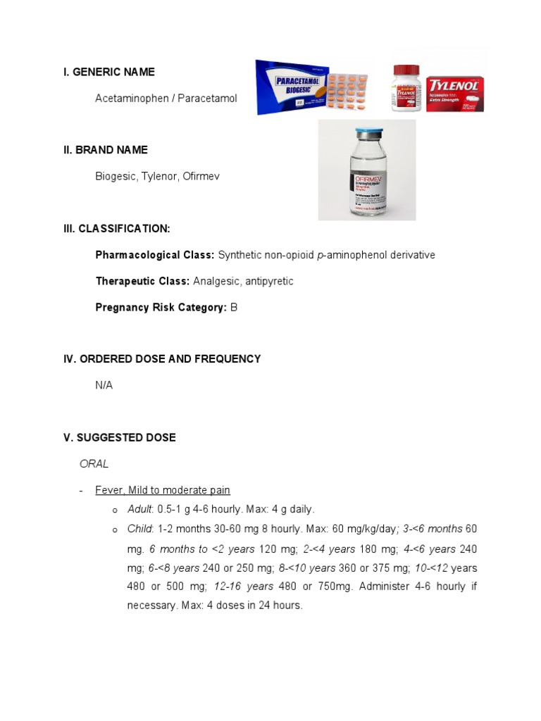 Acetaminophen: Uses and Dosage Guide | PDF | Medical Treatments ...