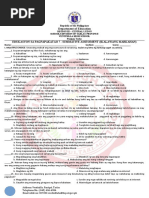 3rd Quarter Exam in Esp-7 | PDF