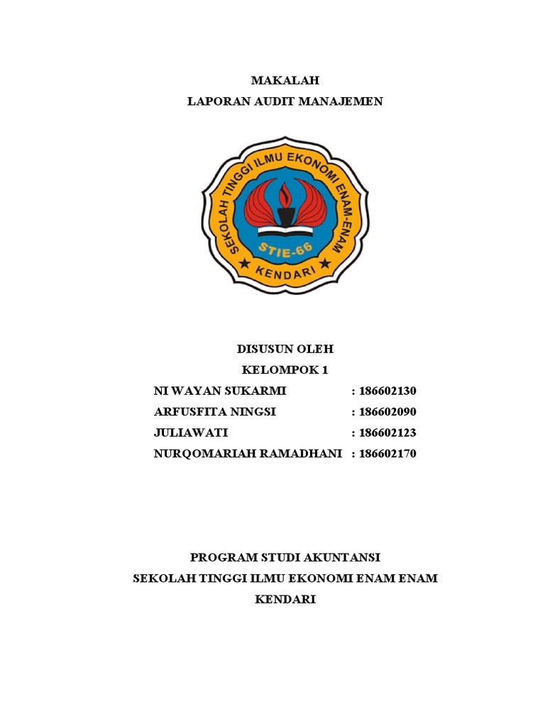 Laporan Audit Manajemen Kel 1 | PDF