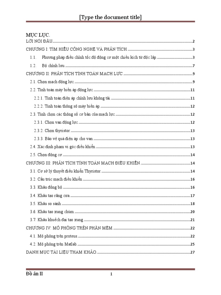 Thiet Ke Bo Chinh Luu Cau 3 Pha Dieu Khien Dong Co 1 Chieu | PDF