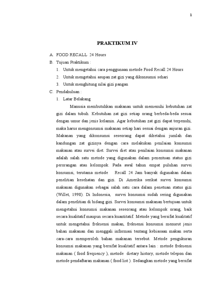 PRAKTIKUM Gizi Antro | PDF | Kesehatan Holistik