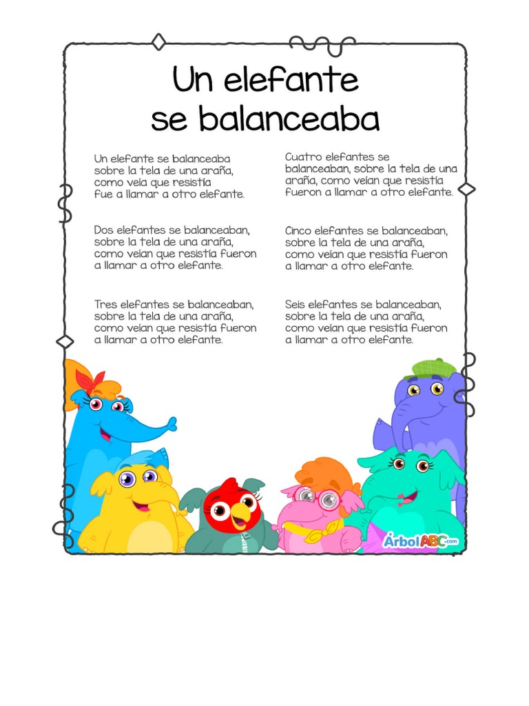 Un Elefante Se Balanceaba - Árbol ABC | PDF