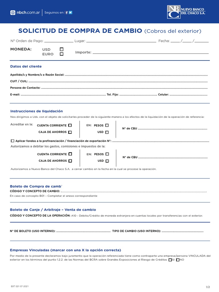 Formularios de Compra | PDF | Bancos | Economias