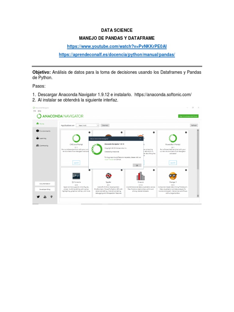 Taller Data Science | PDF | Estructura de datos de matriz | Python (lenguaje de programación)