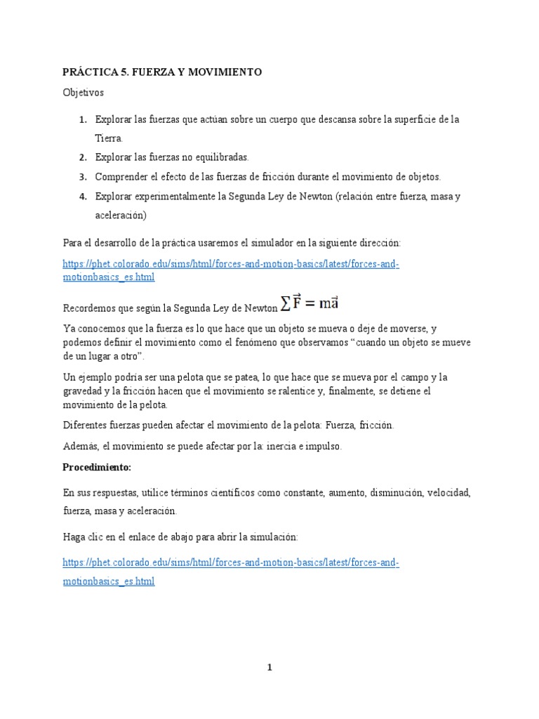 Fuerza y Movimiento | PDF | Fuerza | Fricción