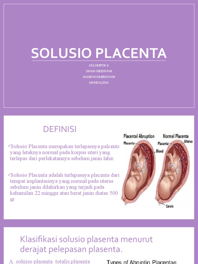 Solusio Placenta | PDF | Sains & Matematika