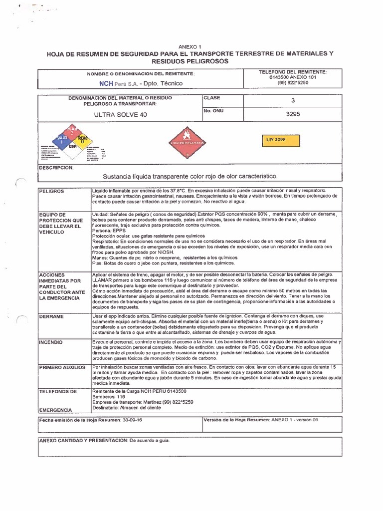 298 MSDS - Ultra Solve 40 | PDF