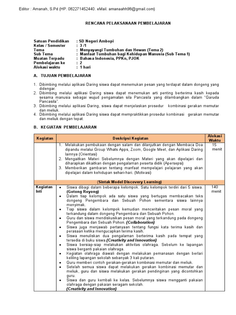 Lampiran PKR 222 Kelas 3 | PDF